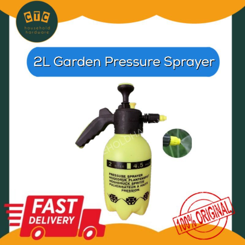 2L Garden Pressure Sprayer / Garden Plant Water Spray Bottle ...