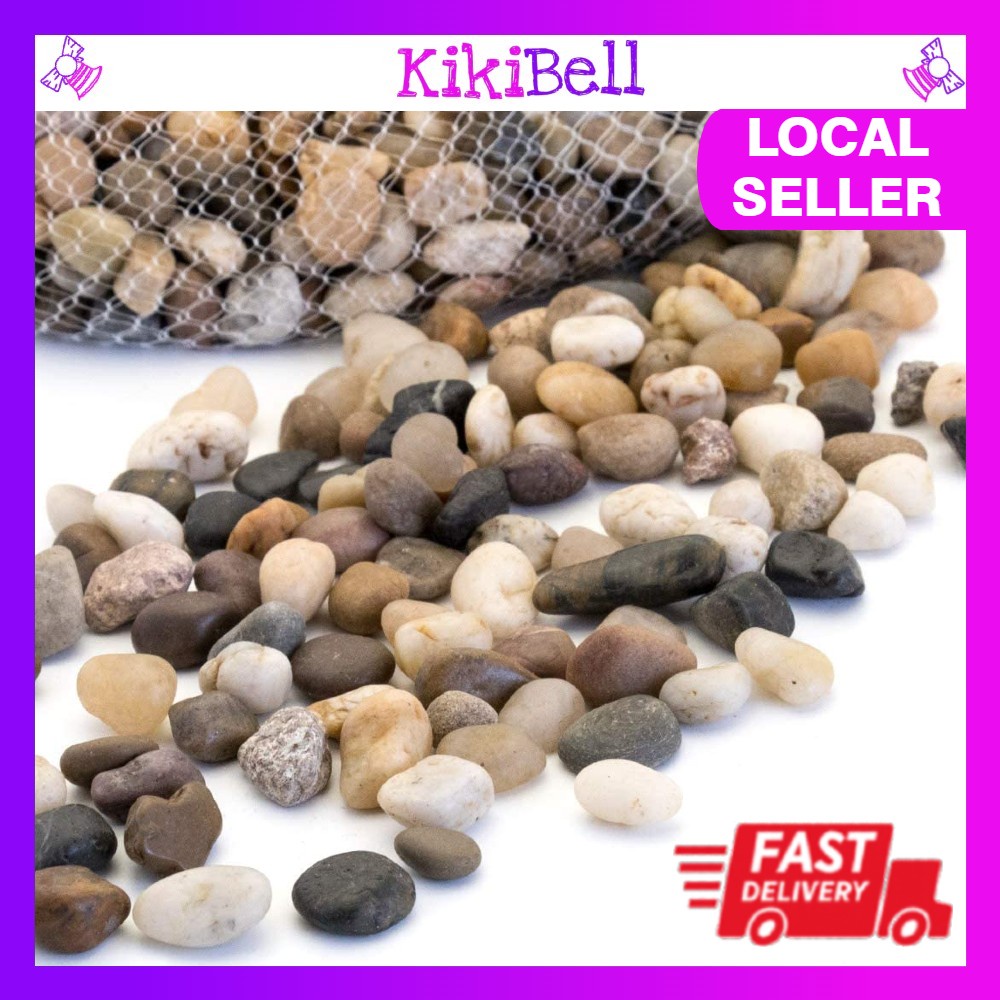 500g Pebbles 5-40mm Fish Tank Aquarium Stone Decoration Rocks Home ...