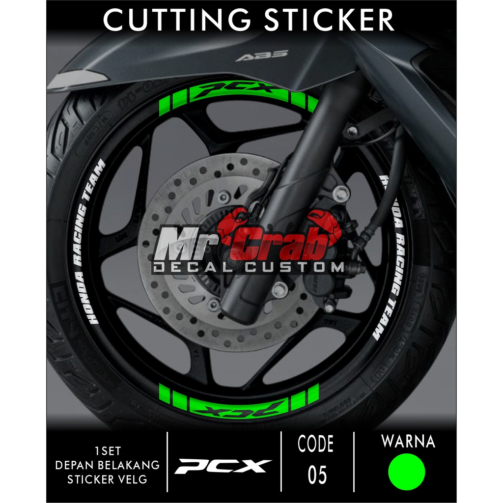 Cutting STICKER Wheels For HONDA PCX Custom 05 | Shopee Malaysia