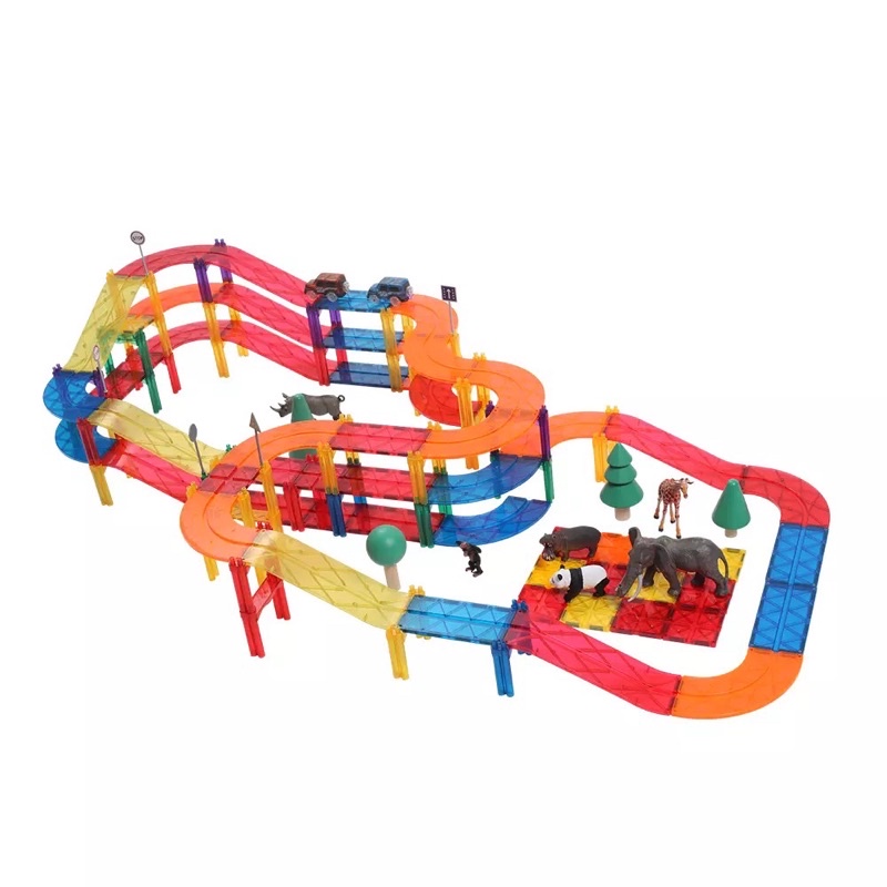 MNTL Magnetic Car Track 108pcs，3D Car Track | Shopee Malaysia