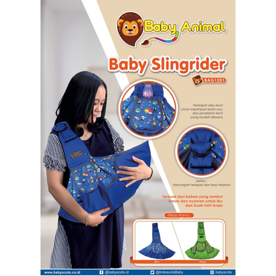 Slingrider Baby Animal Series Side Carrier - BAG1201 | Shopee Malaysia