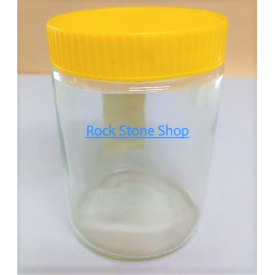 435ml Round Glass Jar Bottle Storage Container For Acar Sambal Jam ...