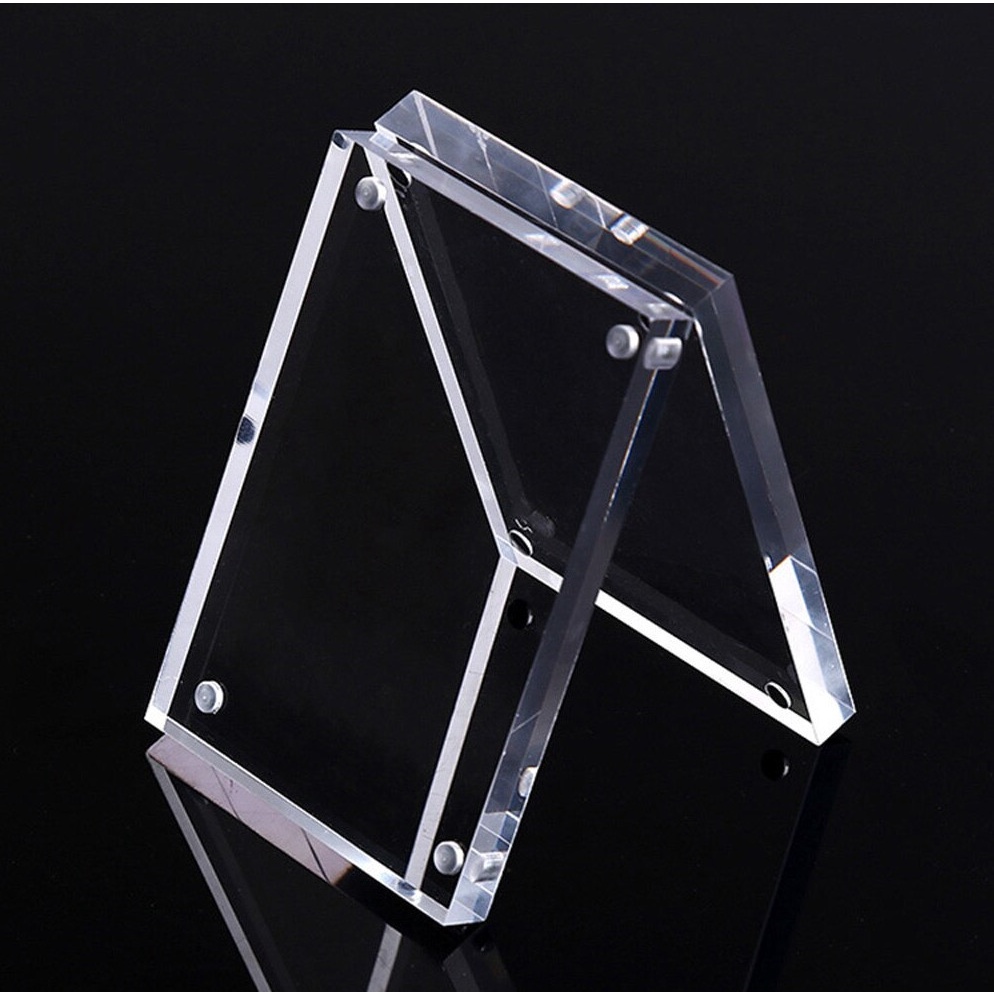 Multi-size Clear Acrylic Photo Frame Magnetic Picture Picture Holder ...