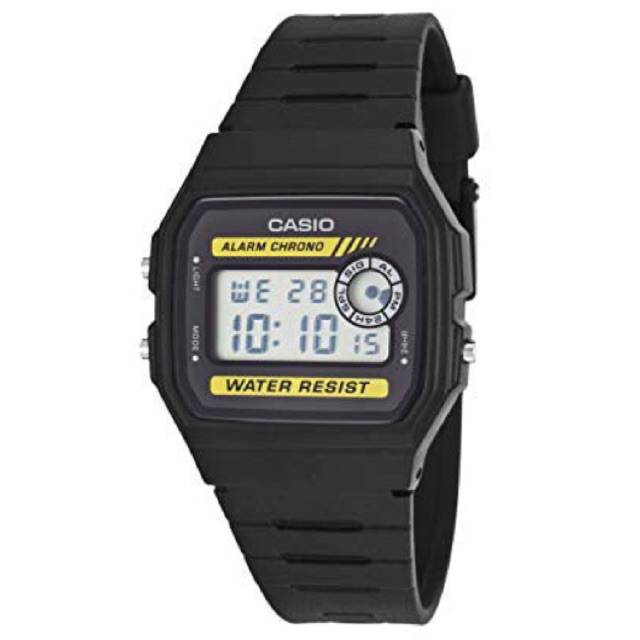 Casio F-94W 🔥 Women Watch Black Yellow Line LittleBag | Shopee Malaysia