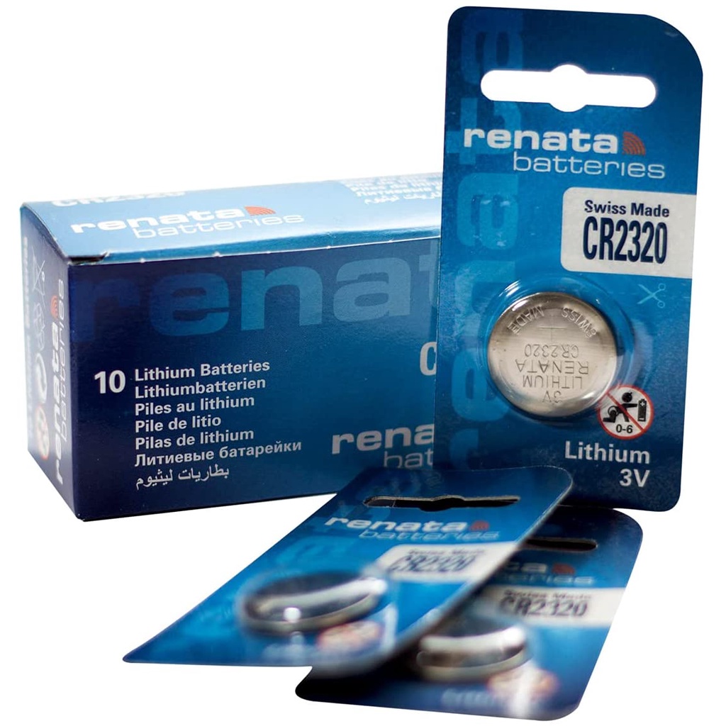 Renata CR2320 Coin Cell Lithium Battery 3V 150mAh - CR2320 Battery 1 ...