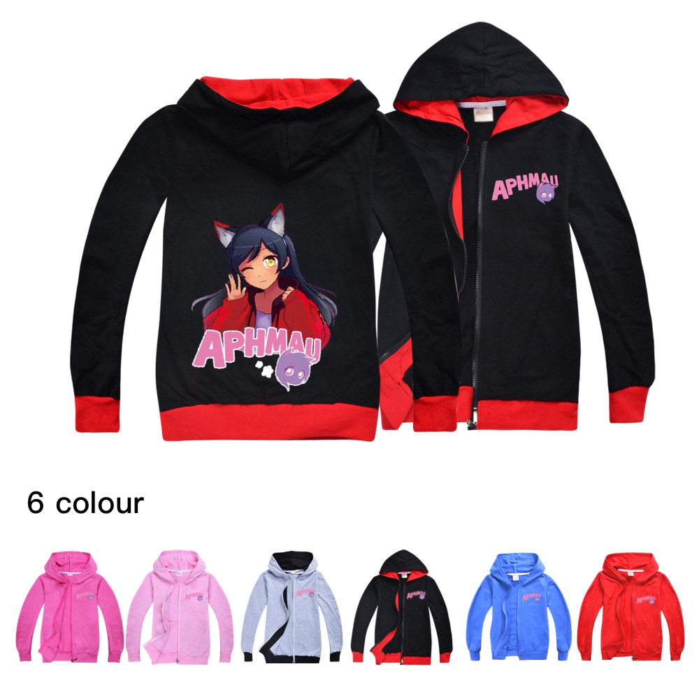 Kid Boys Girl Kuromi APHMAU Prints Long Sleeve Jacket Children Hoodie ...