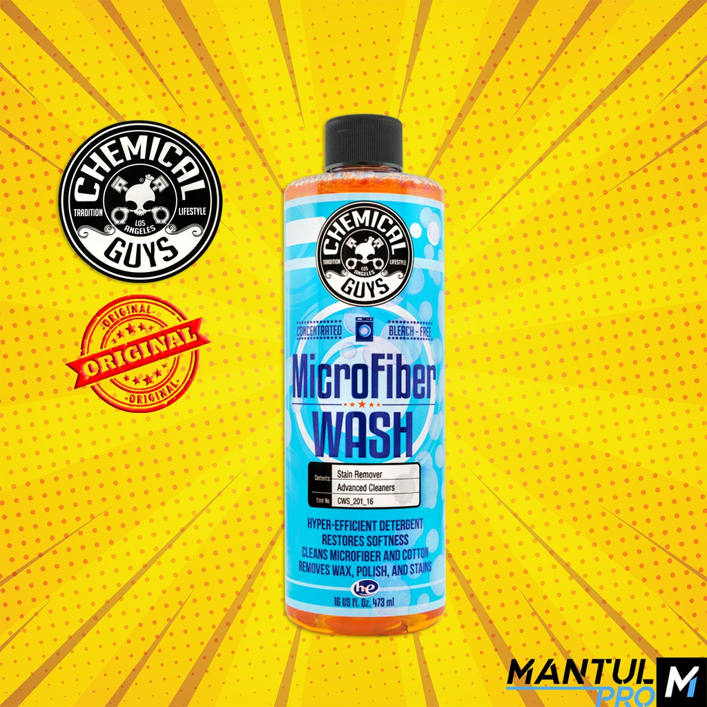 Chemical Guys Microfiber Wash Cleaning Detergent Concentrate, 16 oz ...