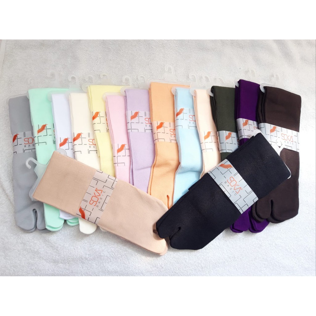 Soka Long Thumb Plain Muslimah Socks (SIZE L) | Shopee Malaysia