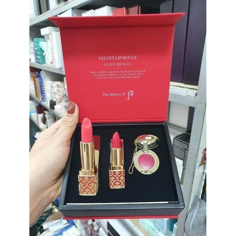New model Whoo Royal Palace lipstick Set (orange pink, free pure red ...