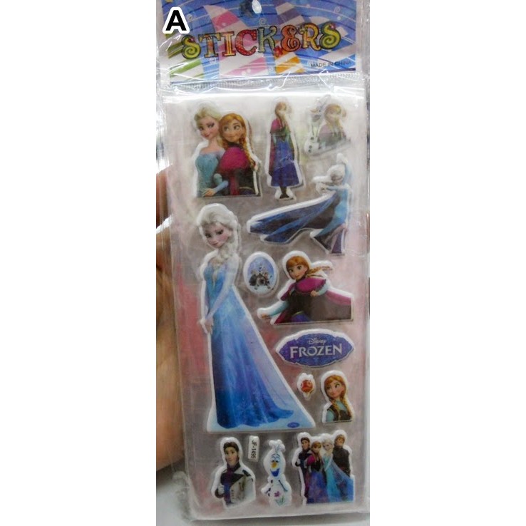 FROZEN ELSA ANNA 3D STICKER EMBOSS EFFECT | Shopee Malaysia