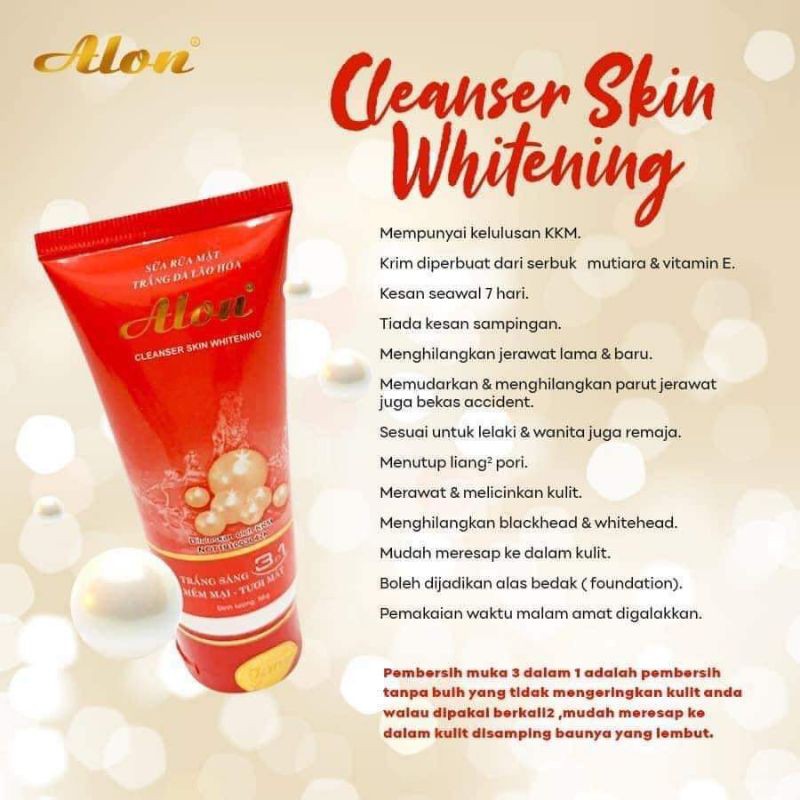 PEMBERSIH WAJAH ALON BEAUTY (120gm) | Shopee Malaysia