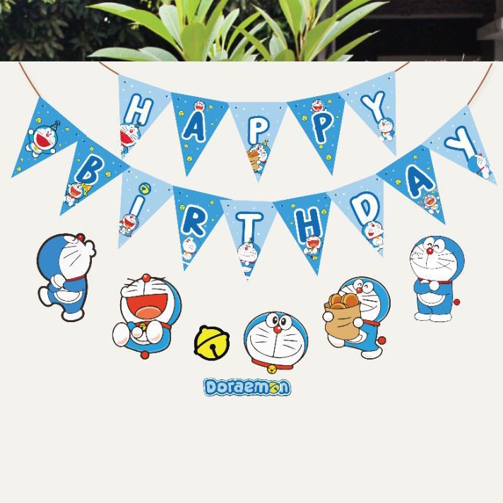 Doraemon BIRTHDAY DECORATIONS BIRTHDAY DECORATIONS BANNER CHILDREN'S ...