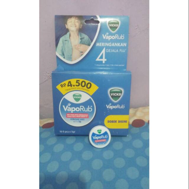 Vicks Vaporub 5gr 1box Contains 6 | Shopee Malaysia