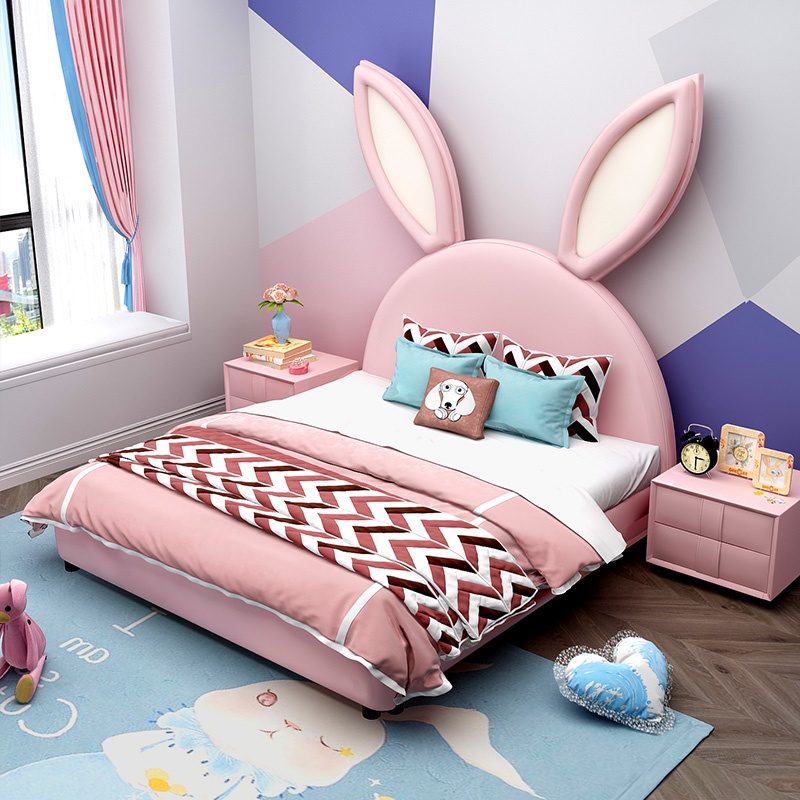 Princess Bunny Bed Frame Kid Cartoon Rabbit Girl Bed Frame Animal Bed ...