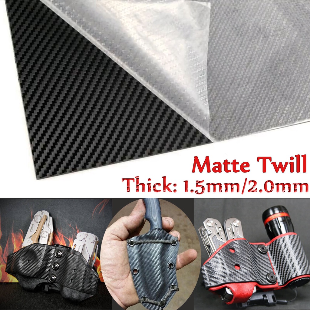 Carbon Fiber Kydex K Sheet For DIY Sheath making Thermoplastic Board ...