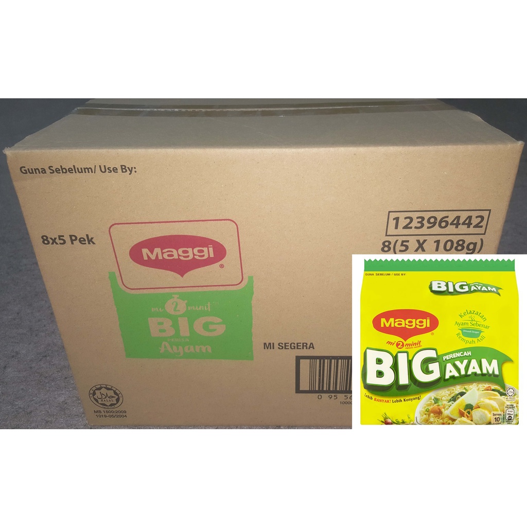 Maggi Big Kari 1 carton (40packs x 111g) | Shopee Malaysia