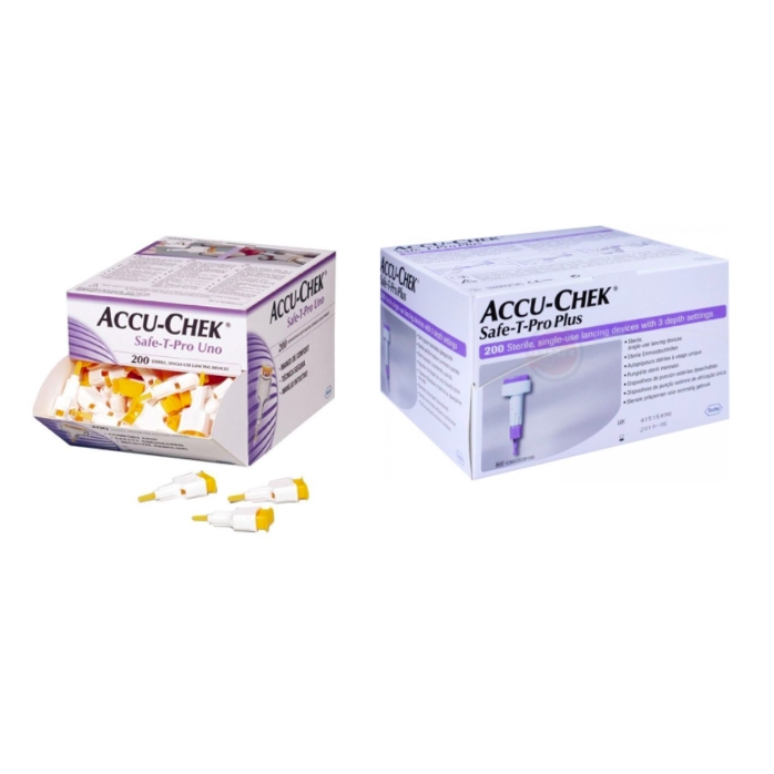 ACCU-CHEK SAFE-T-PRO PLUS / UNO LANCING DEVICE 200S EXP02/2027 | Shopee ...