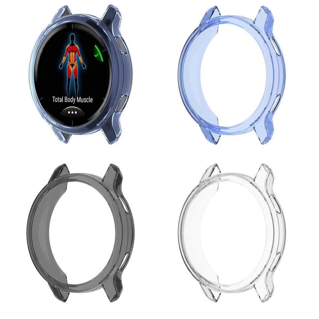 For Garmin Venu 2/2S Case TPU Transparent Protective Case Watch Cover ...