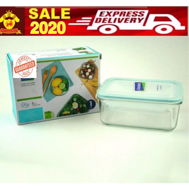 GlassLock Airtight Tempered Microwave Food Container 1100ml | Shopee ...