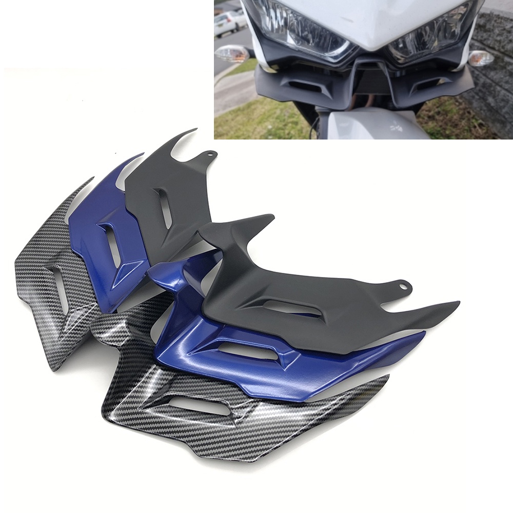 Motorcycle Fairing Aerodynamic Winglets Front Cover Carbon Fiber Style ...