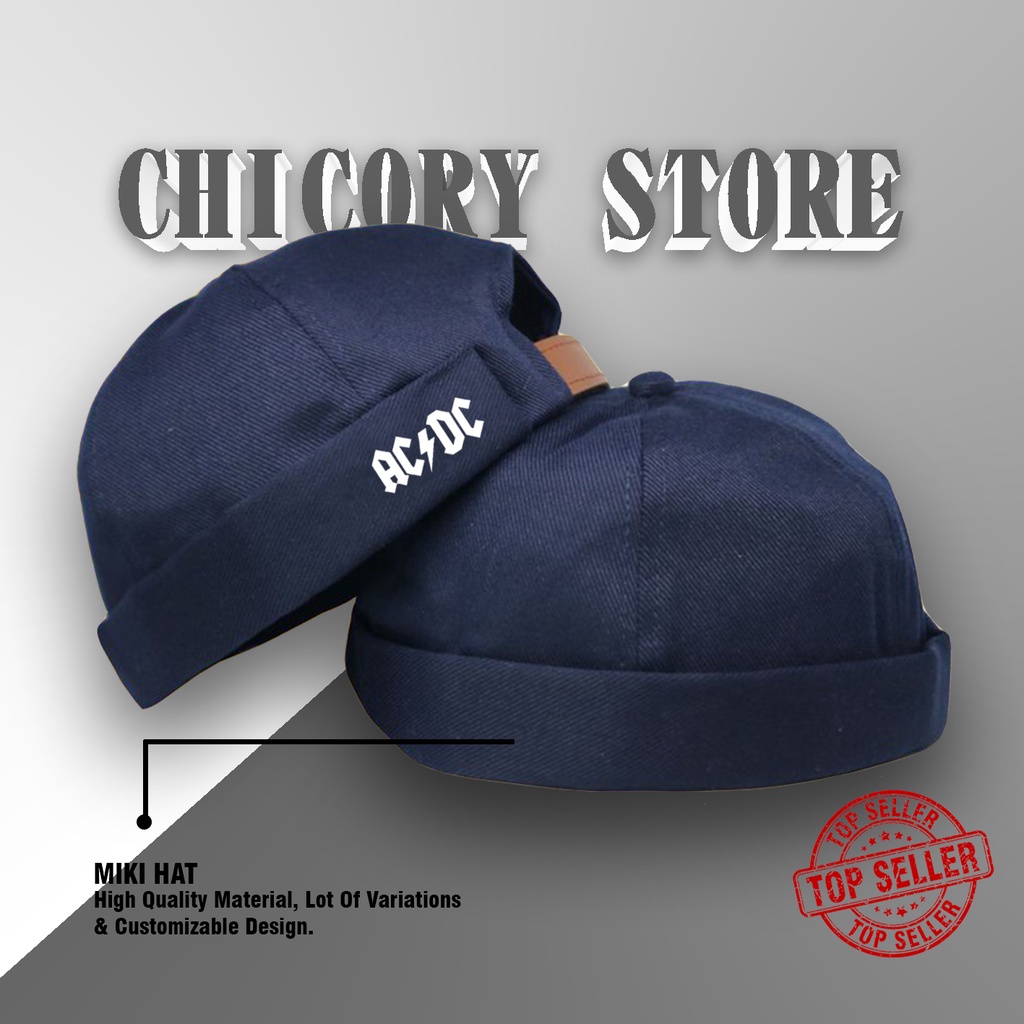 Miki HAT HAT AC DC ROCK BAND MIKI HAT ACDC HAT Islamic Cap HIJRAH MIKI ...