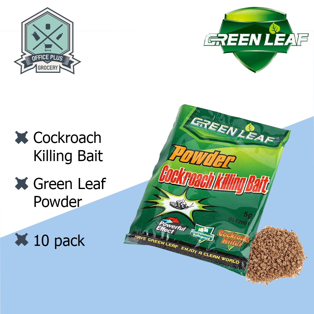 Green Leaf Powder Cockroach Killing Bait (10 pack) | Shopee Malaysia