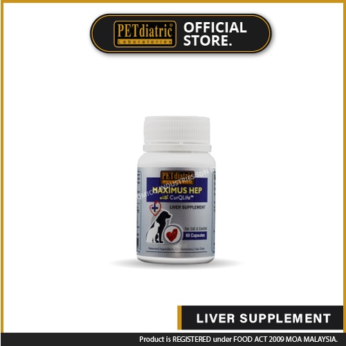 Maximus Hep Curcumin Liver Supplement for Dogs and Cats. 60 Tablets ...