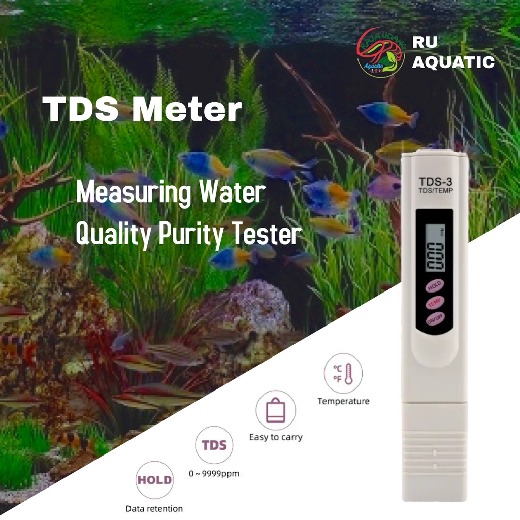 TDS METER MEASURING AQUARIUM WATER QUALITY AND PURITY | Shopee Malaysia