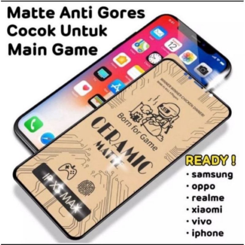 Tempered GLASS CERAMIC MATE ANTI-SHARP SAMSUNG J4, J4+, J6+ | Shopee ...