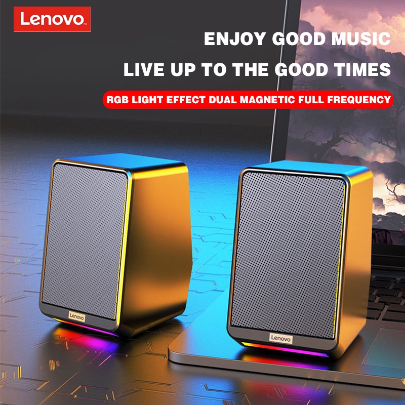Lenovo TS38 USB Speaker Sound Box With RGB Light 2 Channel HiFi Stereo ...