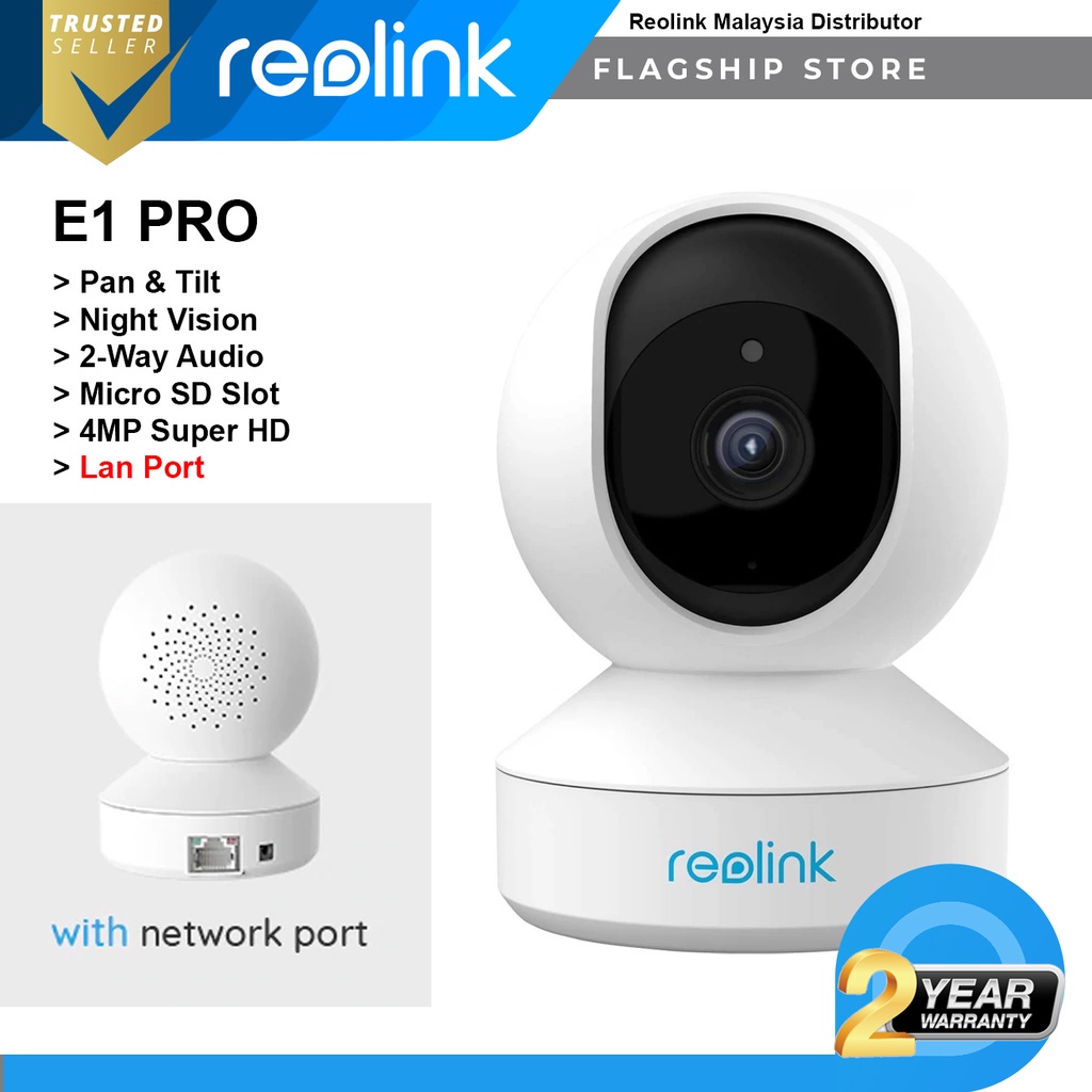 Reolink Person/Pet Detection AI Model E1 (3MP) | E1 Pro (4MP) | E1 Zoom (5MP) WiFi+LAN IP Camera ...