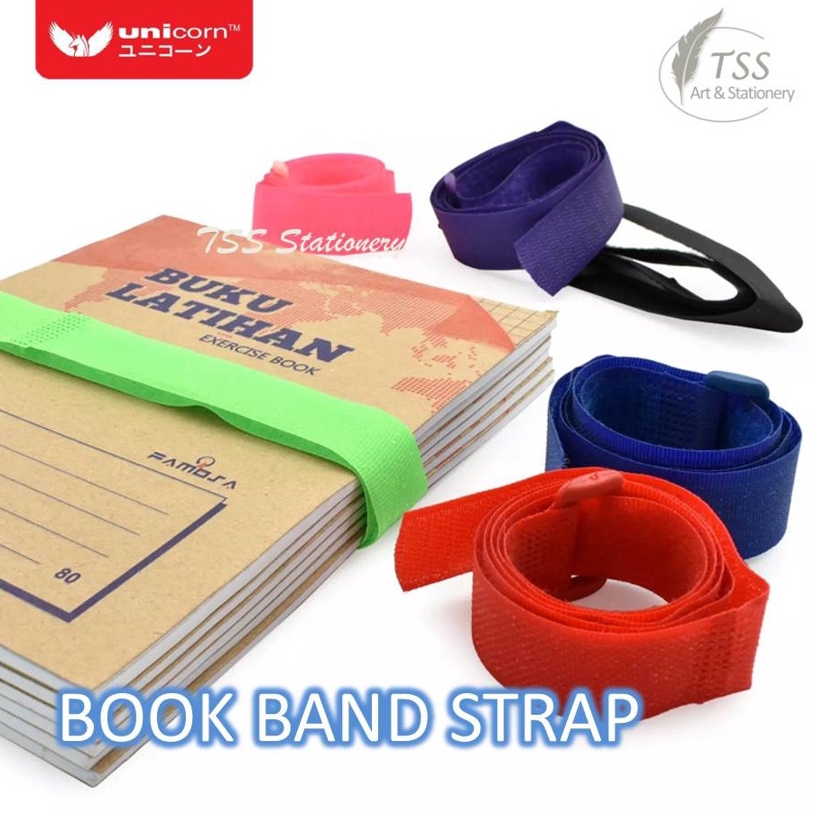 UNICORN Book Band Strap 75cm (UBB-910) 1pcs - Book Strap | Ikat buku ...
