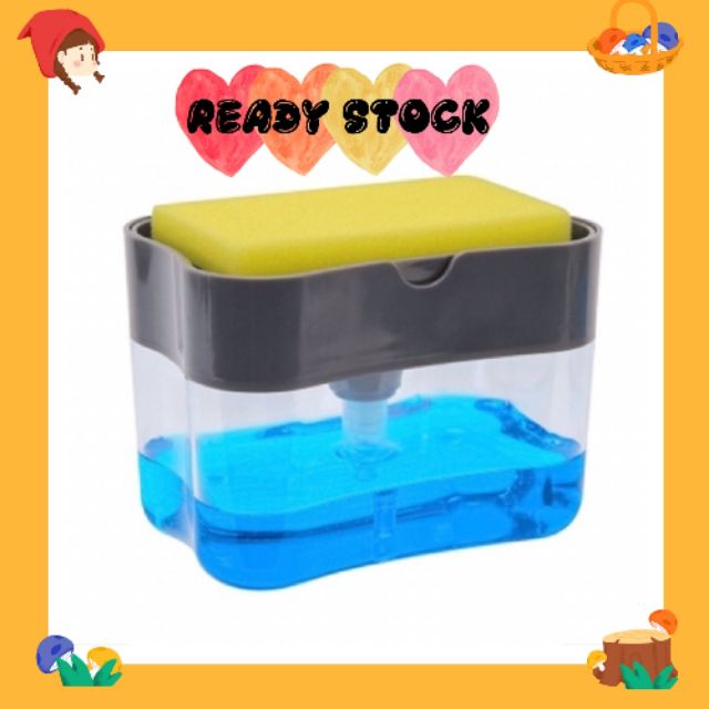 💕Multifunction Soap Dispenser Manual Press Soap Pump 2 in 1 380ml ...