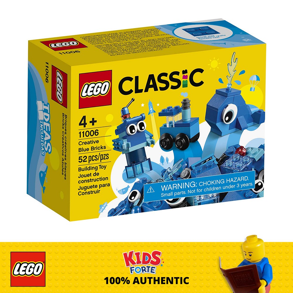 LEGO Classic 11006 Creative Blue Bricks (52 Pieces) | Shopee Malaysia