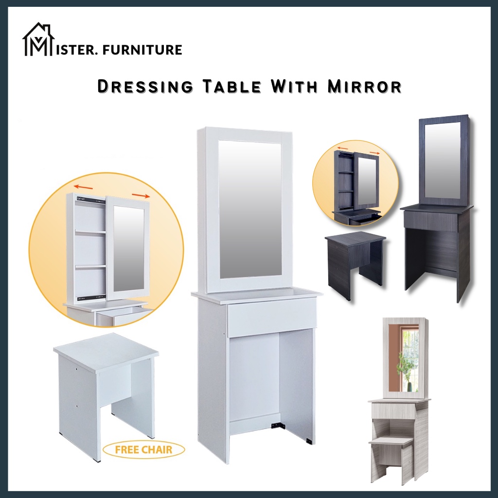 MF Dressing Table With Mirror Makeup Table Bedside Table Bedroom Vanity ...