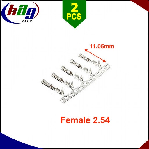 2pcs Female Pin Dupont 2.54 Terminal Plug Connector | Shopee Malaysia
