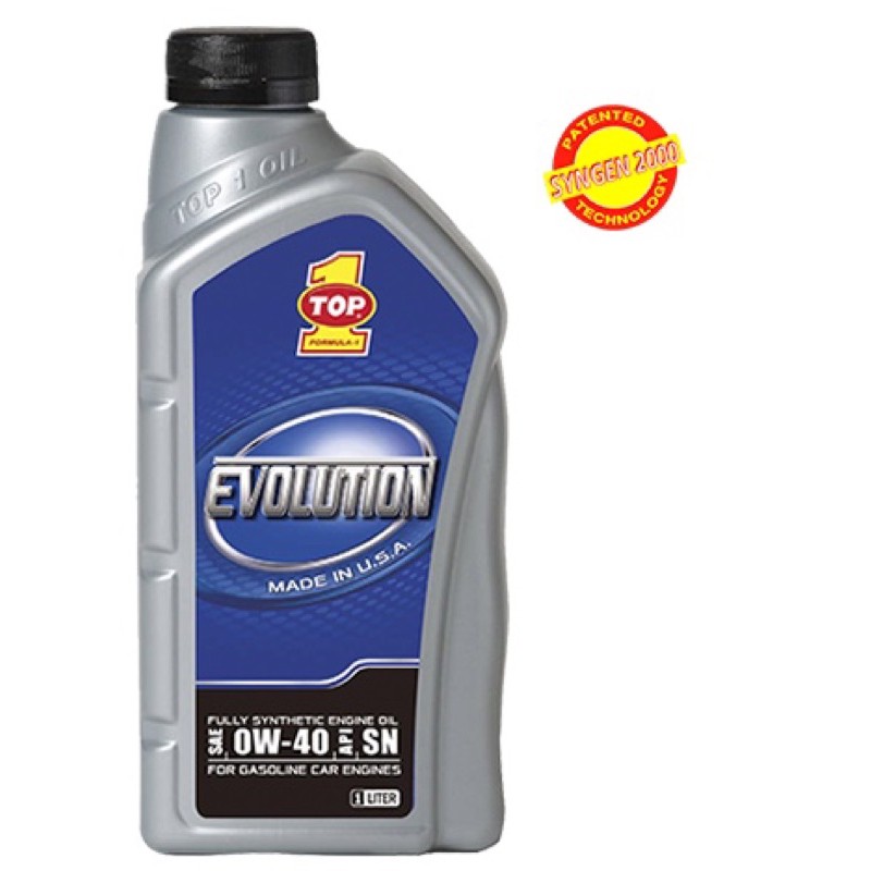 18231 Top 1 Evolution PCMO 0W-20 Fully Synthetic Engine Oil (1 liter ...
