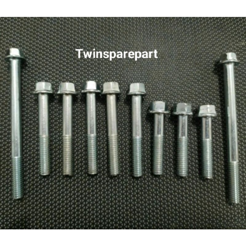 MESIN Bolt full set cover cover cvt Engine Block cover Honda vario 150 ...