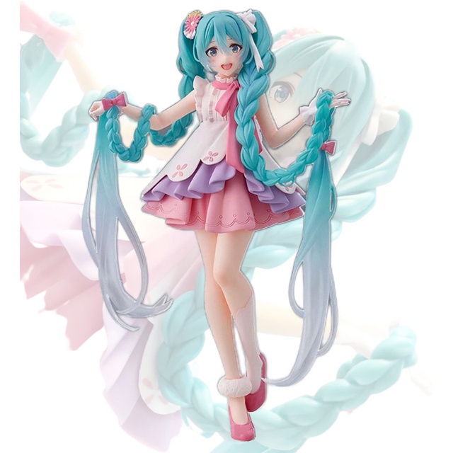 Hatsune Miku Anime Cartoon Action Figures Pink Sakura 20CM PVC Action ...