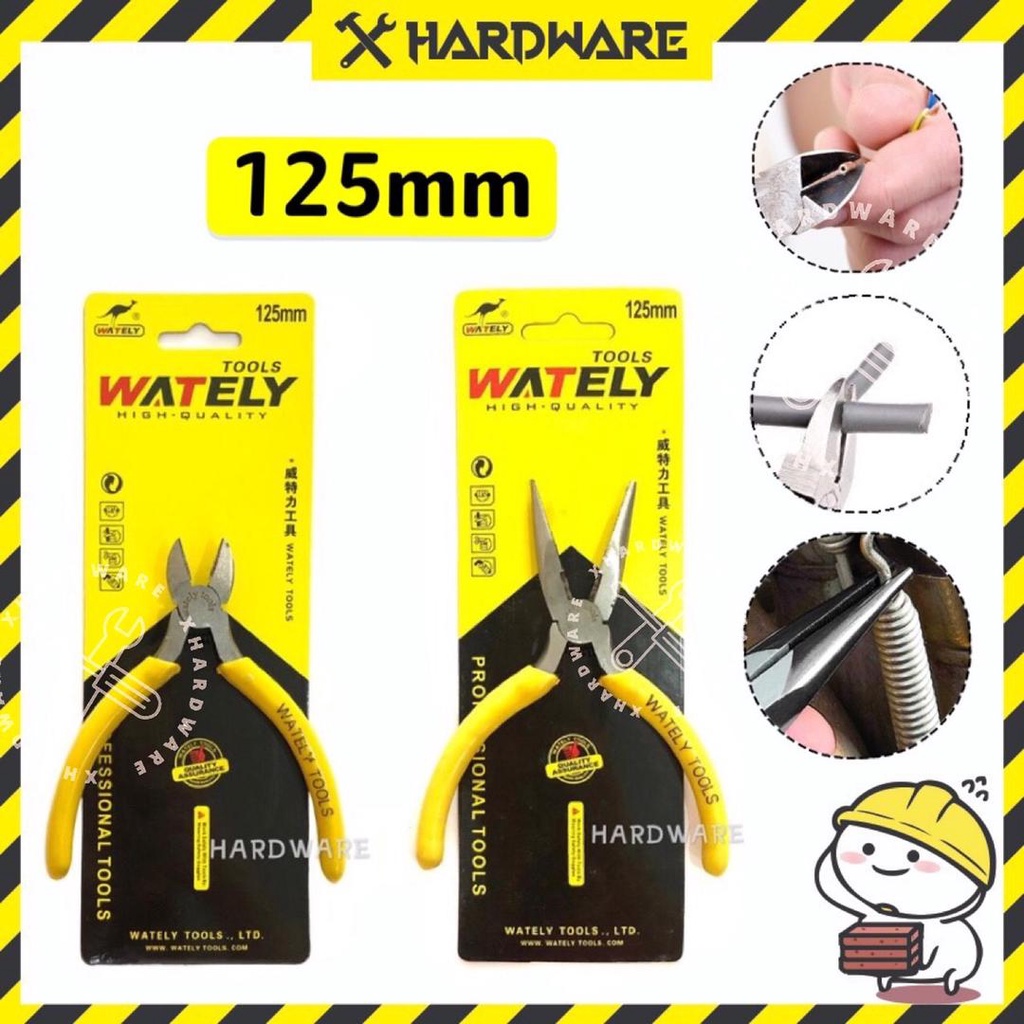 125mm Diagonal cutting plier Wately/Long flat nose plier/Diagonal ...