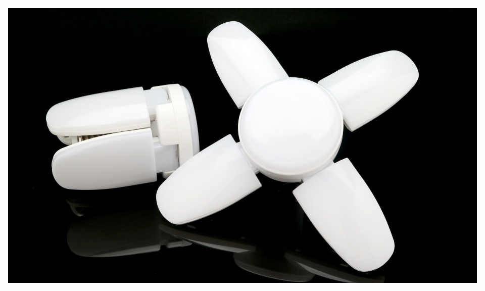 Got Liang Mini LED E27 Folding Fan Bulb 28W LED Light Bulb AC 110V 220V ...