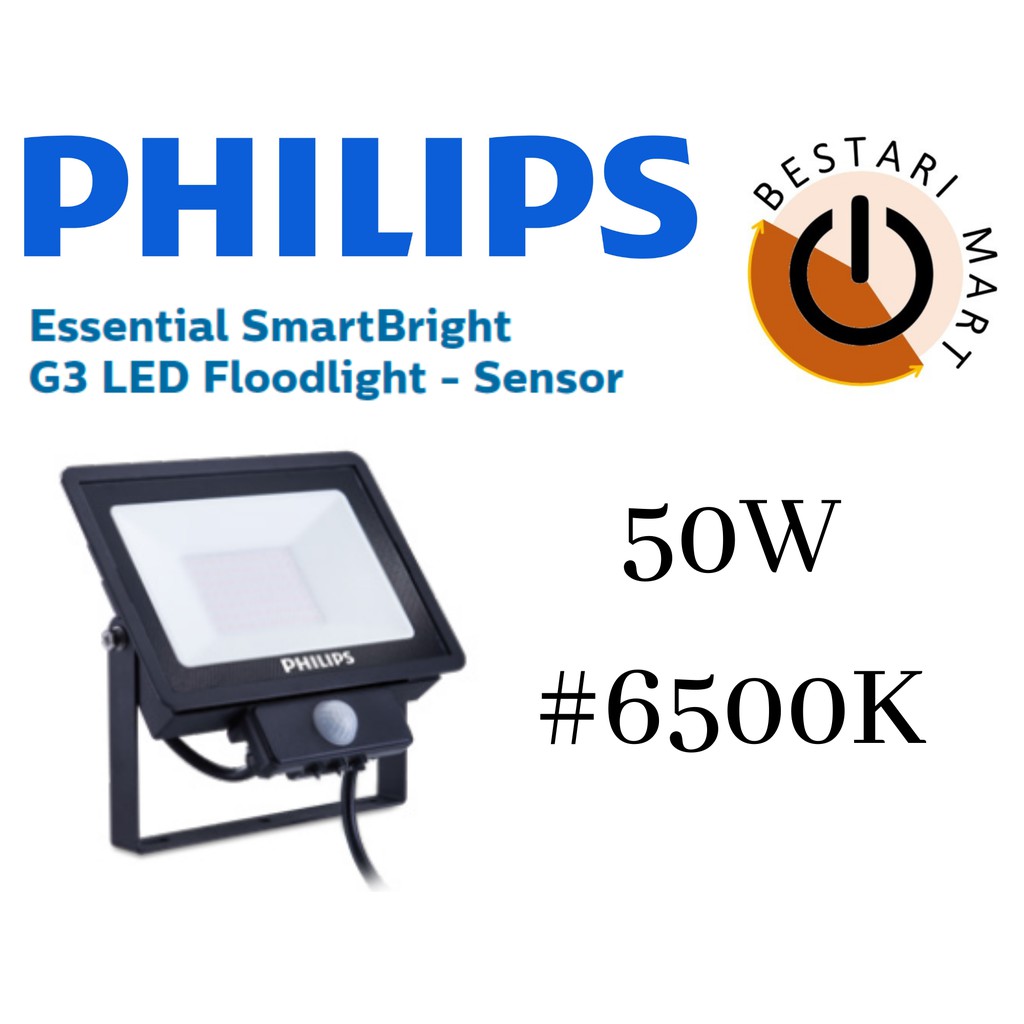 PHILIPS BVP150 LED42 50W (6500K) 220-240V SWB MDU CE -ESSENTIAL SMARTBRIGHT G3 LED FLOOD LIGHT ...