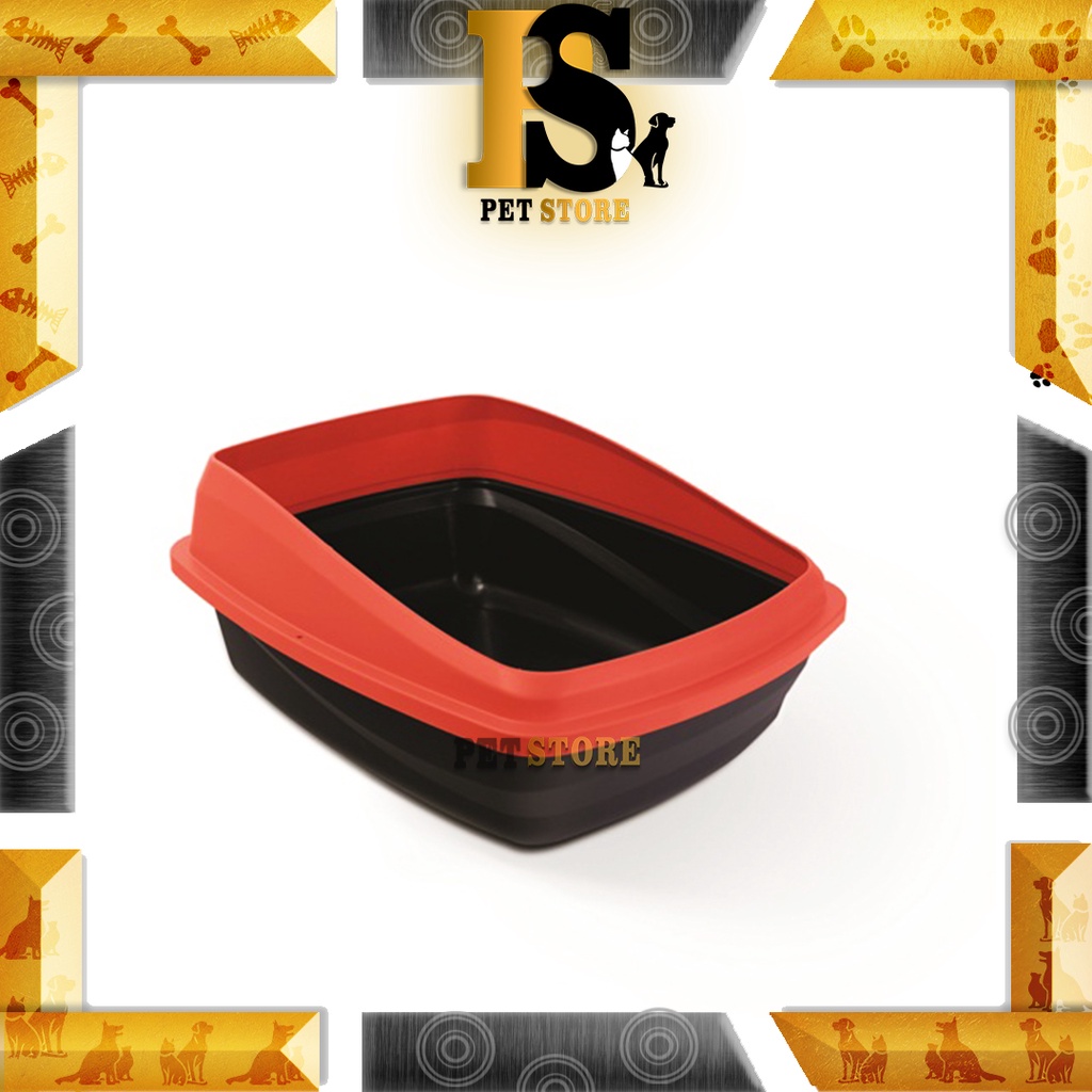Cat Tray Love Charcoal Litter Pan With Removable Rim (Medium) Cat ...