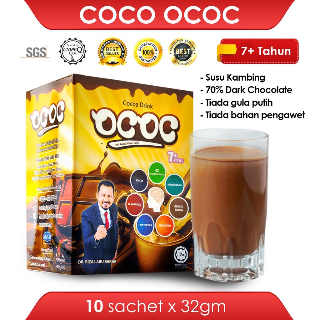 OCOC Dark Chocolate Drink by Dr Rizal/Minuman Coco OCOC (7 tahun ke ...