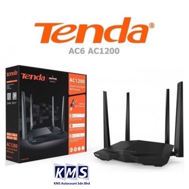 Tenda AC6 AC1200 Dual Band 5GHz + 2.4GHz Wireless WiFi Router For UniFi ...