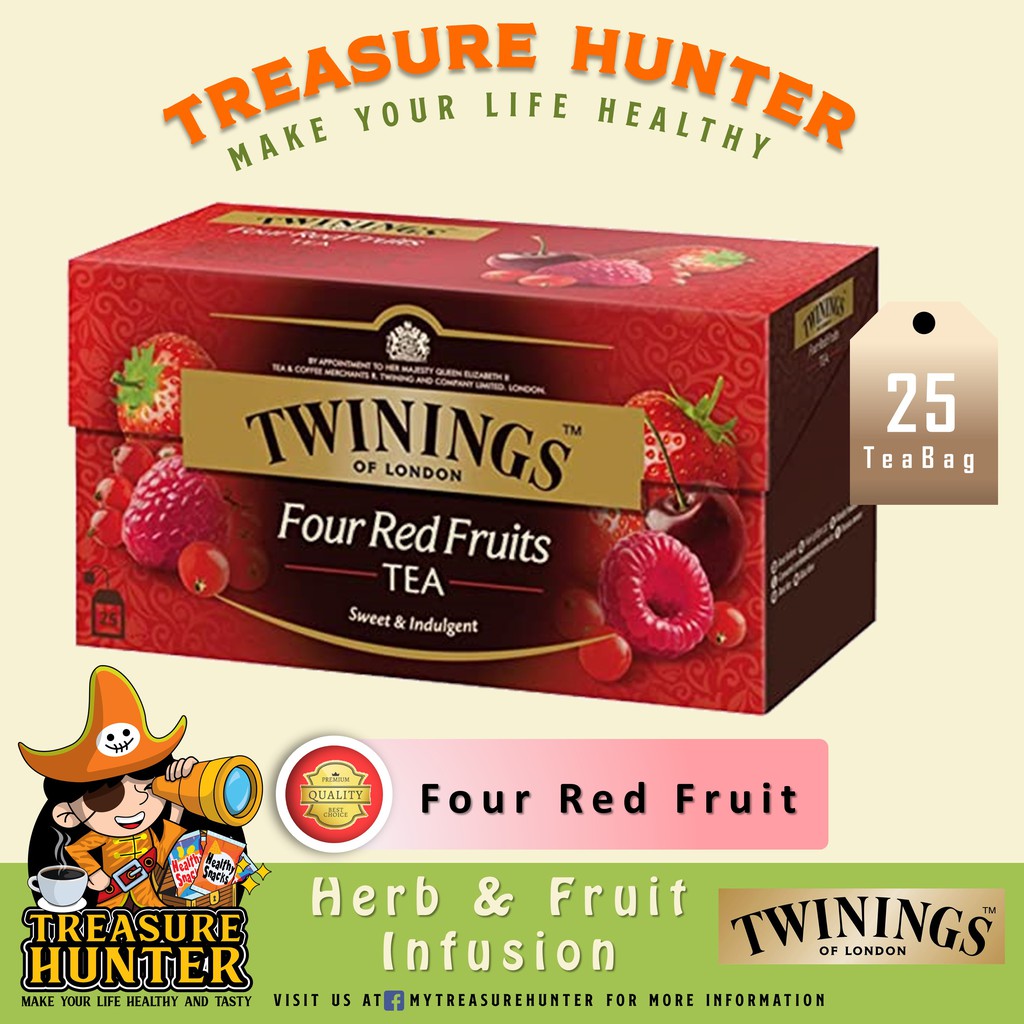 Twinings Four Red Fruit Tea 25TeaBag | Shopee Malaysia