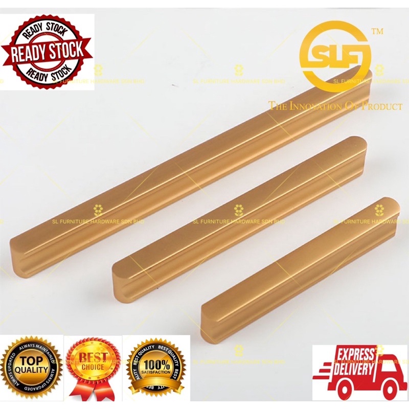 SLF Modern Furniture Handle Black/Gold Kabinet/almari Pemegang Pintu ...