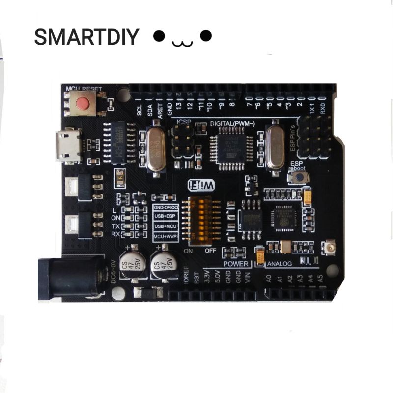 Wifi Uno R3 ESP8266 8MB Flash ATmega328P CH340G | Shopee Malaysia