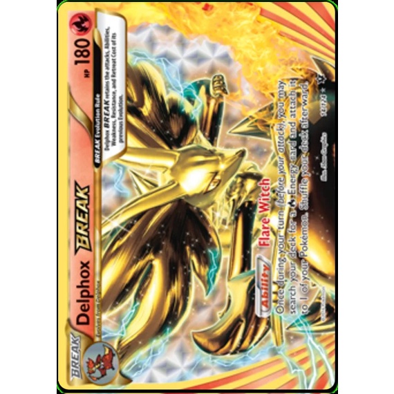 Delphox Break - 14/124 - Break Rare XY: Fates Collide - Pokémon REAL ...