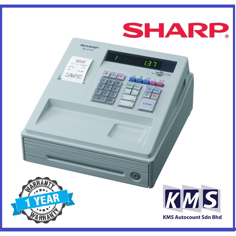 Cash Register Machine SHARP XE-A137(White) | Shopee Malaysia